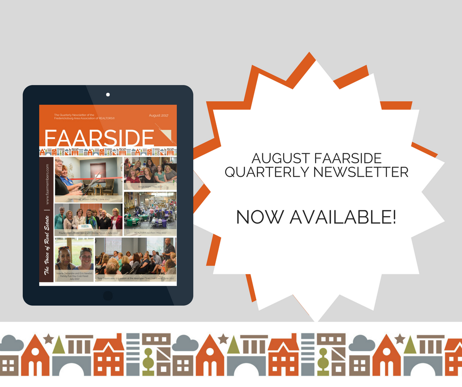 Read the 2017 August FAARside - Fredericksburg Area Association of ...