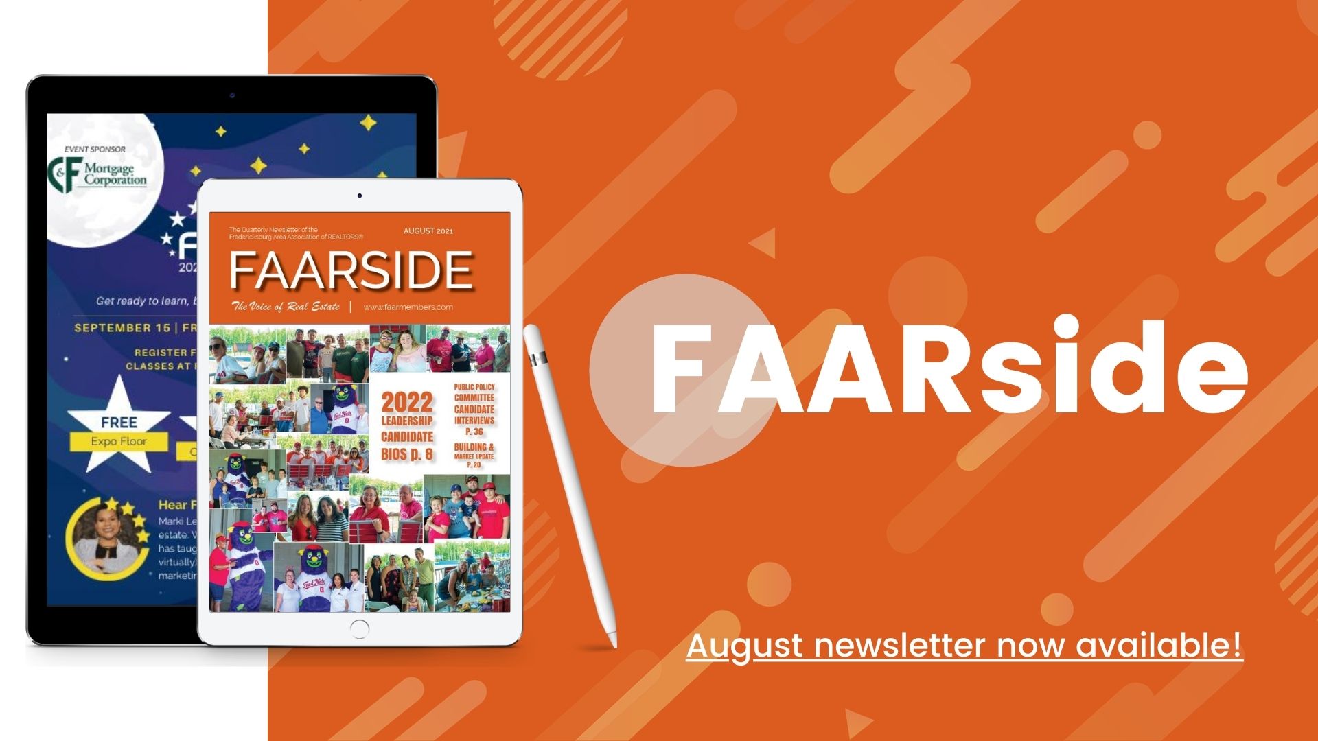 Read the FAARside newsletter for real estate updates and more ...